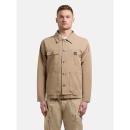 Khujo Herren Hemdjacke "Raise"camelfarben, Gr. L, Obermaterial: 85% Polyester, 15% Baumwolle. Obermaterial 2: 100% Nylon. Innenfutter: 50% Polyester,