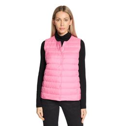 Daunenweste Betty Barclay "Damen mit Rundhalsausschnitt", Damen, Gr. 46, pink carnation, Obermaterial: 100% Polyester. F&uuml;llung: 90% Daunen, 10% Federn, figurumspielend h&uuml;ftlang, Rundhals, Westen