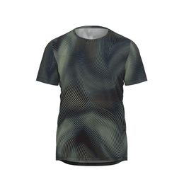 T-Shirt TRIGEMA "TRIGEMA COOLMAX Sport T-Shirt", Damen, Gr. L, schwarz, bunt, Trikot, 100% Polyester (recycelt), Rundhals, Shirts T-Shirt