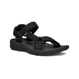 Sandale Teva "HYDRATREK SANDAL WOMEN", Damen, Gr. 40, schwarz, Textil, Schuhe Sandale, rutschfest, schnell trocknend, mit Klettverschluss