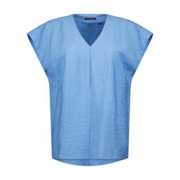 Klassische Bluse Blue Seven "Blue Seven Bluse", Damen, Gr. 44, 5570, royal, 85% Viskose, 15% Polyamid, Basic, normal normal, V-Ausschnitt, Blusen
