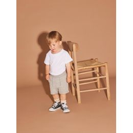 Sweatshorts name it "NKMVERMO LONG SWE SHORTS UNB F NOOS", Jungen, Gr. 122, N-Gr, beige (pure cashmere), angeraute Sweatware, Obermaterial: 100% Baumwolle, regular fit kurz, Hosen Sweatshorts, Baumwolle, Umschlagsaum