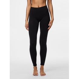 Leggings Pieces "PCLONDON LEGGINGS NOOS BC", Damen, Gr. M, N-Gr, schwarz, Jersey, Obermaterial: 94% Nylon, 6% Elasthan, unifarben, slim fit normal, Hosen Leggings