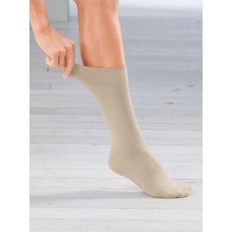 Socken Rogo, Damen, Gr. 2/39, beige, 41% Baumwolle, 39% Modal, 18% Polyamid, 2% Elasthan, Socken Socken