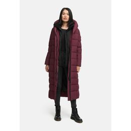 Winterjacke Marikoo "Pakoraa", Damen, Gr. XL, wine, Obermaterial: 100% Polyester; Futter: 100% Polyester; Wattierung: 100% Polyester; &Auml;rmelfutter: 100% Polyester, Jacken Winterjacke, extra langer Winter Mantel mit abnehmbaren Innenteil
