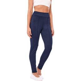 Damen Freizeithose mit Biesenverzierung marine, Gr&ouml;&szlig;e 38