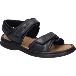 Josef Seibel Herren Sandale "Rafe, schwarz", Gr. 40, schwarz, Obermaterial: 100% Rindsleder Leather cow., Schuhe