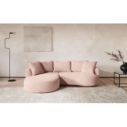 Ecksofa COTTA "Sana L-Form, Breite 260 cm", blossom, B:260cm T:160cm, 95% POLYESTER (PES) 5% POLYAMID(PA), Sofas, Ecksofa, Loungesofa mit Wellenunterfederung