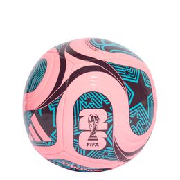 adidas Performance Ball 'FIFA Fussball-Weltmeisterschaft Trionda Club' Herren Gr&ouml;&szlig;e 5 neonblau / rosa / schwarz