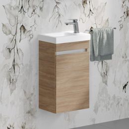 Geberit iCon Light Handwaschbecken, evineo ineo5 evo Unterschrank B: 38 cm, 1 T&uuml;r, mit Griffmulde,, 501831001+BE0973OA,