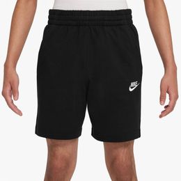 Nike Sportswear Kinder Trainingsshorts "K NSW CLUB KNIT SHORT 6IN LBR"schwarz, wei&szlig;, Gr. XS, Obermaterial: 100% Baumwolle, Hosen, aus Single Jersey,
