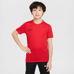 Trainingsshirt Nike "Nike Academy Big Kids' Dri-FIT Soccer Top", Jungen, Gr. S, university r, Obermaterial: 100% Polyester, Shirts, f&uuml;r Jugendliche, f&uuml;r Fu&szlig;ball, atmungsaktiv, schnelltrocknend