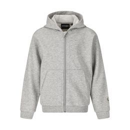 ZIGZAG Jungen Sweatshirt "Lumix"hellgrau, meliert, Gr. 104, unifarben, 60% Baumwolle, 40% Polyester, Sweatshirts, im relaxed fit