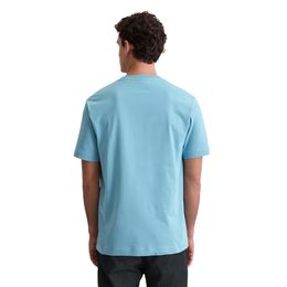 Marc O'Polo MARC O'POLO Herren T-Shirtblau dawn, Gr. S, Single Jersey, Obermaterial: 100% Baumwolle, Shirts, ein kleines, dezentes Logo in Kontrastfarbe ziert