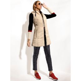 Steppweste Casual Looks, Damen, Gr. 36, beige (sand), 100% Polyamid, Wattierung:100% Polyester, unifarben, Westen Steppweste