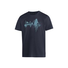 T-Shirt Maier Sports "Tilia Pique M", Jungen, Gr. L, blau (dunkelblau), 100% Polyester, Rundhals, Shirts T-Shirt, Herren Kurzarmshirt, leichtes Sommer Funktionsshirt, Rundhals, Reg Fit