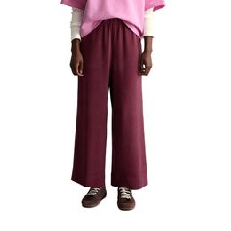 Marc O'Polo Chinohose MARC O'POLO DENIM "aus LENZING&trade; Lyocell", Damen, Gr. L, Normalgr&ouml;&szlig;en, merlot rot, Obermaterial: 100% Lyocell, unifarben, relaxed fit kn&ouml;chelfrei, Hosen Chinohose