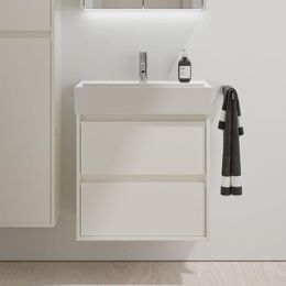 Burgbad Devio Schrank mit Keramik-Waschtisch, 2 Ausz&uuml;ge, SHKF061F7214C0001,