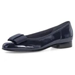 Ballerina Gabor "Eleganter Ballerina", Damen, Gr. 38,5, blau, Schuhe Ballerina