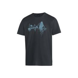 T-Shirt Maier Sports "Tilia Pique M", Herren, Gr. L, schwarz, 100% Polyester, Rundhals, Shirts T-Shirt, Herren Kurzarmshirt, leichtes Sommer Funktionsshirt, Rundhals, Reg Fit