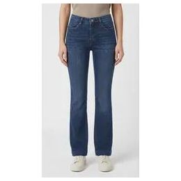 Bootcut-Jeans MAC "BOOT", Damen, Gr. 40, L&auml;nge 32, chic indigo, Denim/Jeans, Obermaterial: 91% Baumwolle, 7% Elastomultiester, 2% Elasthan, bootcut fit kn&ouml;chellang, Jeans, im Five-Pocket Style
