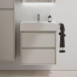 Burgbad Devio Schrank mit Keramik-Waschtisch, 2 Ausz&uuml;ge, SHKF061F7216C0001,