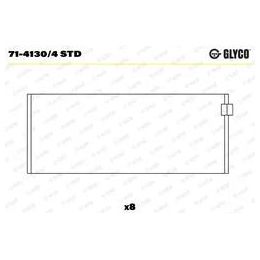 GLYCO Pleuellager 71-4130/4 STD f&uuml;r FIAT IVECO 99474279 1901985 36375-3