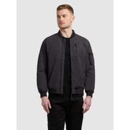 Blouson Khujo "IBE", Herren, Gr. L, schwarz, Web, 100% Nylon, regular fit, eingesetzt angesetztes B&uuml;ndchen, Jacken Blouson