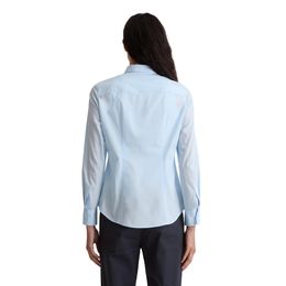 Marc O'Polo MARC O'POLO Damen Hemdbluse "Blouse, kent collar, long sleeved, slim fit, classic style", blau, Gr. 36, Web, Obermaterial: 97% Baumwolle, 3%