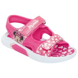Sandale Disney "MINNIE", M&auml;dchen, Gr. 26, fuxia, Textil, Schuhe Sandale