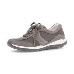 Sneaker ROLLINGSOFT, Damen, Gr. 41, braun, Nubukleder, Textil, Schuhe Sneaker, Freizeitschuh, Halbschuh, Schn&uuml;rer mit Logo an der Ferse