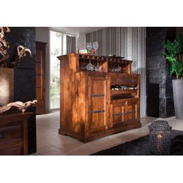 Bar Akazie 140x66x125 honig lackiert OXFORD #0903