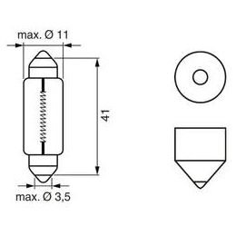 Bosch Gl&uuml;hlampe Pure Light 1 987 301 014 Gl&uuml;hlampe, Leseleuchte,Gl&uuml;hlampe, Kofferraumleuchte,Gl&uuml;hlampe, Handschuhfachleuchte,Gl&uuml;hlampe, Innenraumleuch