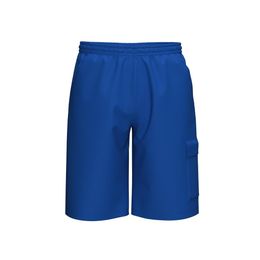 Jerseyhose TRIGEMA "TRIGEMA Cargo-Bermuda aus 100% Baumwolle", Damen, Gr. S, Normalgr&ouml;&szlig;en, royal, Web, 100% Baumwolle, Hosen Jerseyhose
