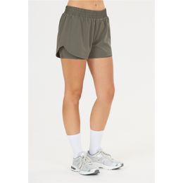 Shorts Endurance "Yarol", Damen, Gr. 40, EURO-Gr&ouml;&szlig;en, olivgr&uuml;n, 90% Polyester, 10% Elasthan, unifarben, kurz, Hosen Shorts, mit praktischer 2-in-1-Funktion