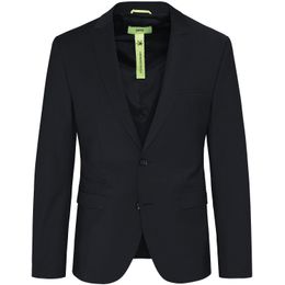 Cinque Herren Baukastensakko "CICASTELLO", schwarz, Gr. 98, unifarben, Obermaterial: 53% Polyester, 43% Schurwolle, 4% Elasthan, Sakkos, Slim-Fit