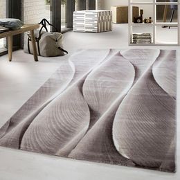 Teppich Ayyildiz Teppiche "Parma 9310" Gr. 4, braun, B:160cm H:9mm L:230cm, Kunstfaser, Teppiche, Teppich, L&auml;ufer, Kurzflor, Wohnzimmer
