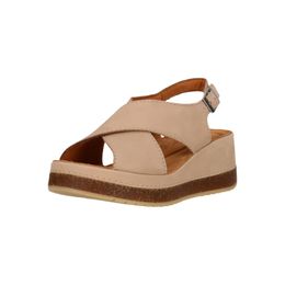 Sandale Clarks "Kassanda", Damen, Gr. 41,5, beige, Schuhe Sandale, mit bequemem geformtem Fu&szlig;bett