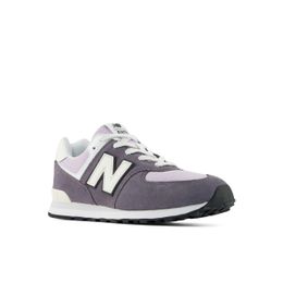 Sneaker New Balance "574", M&auml;dchen, Gr. 37, neptune grau, Leder, Synthetik, Textil, Schuhe Sneaker