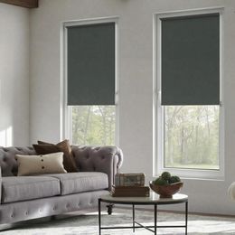 Klemmfix Tenebra Verdunkelungsrollo / Thermorollo | 105 x 120 cm, grau