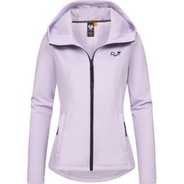 Ragwear Damen Kapuzensweatjacke "Lyshka", lila, Gr. L, Sweatware, Material: 95% Polyester, 5% Elasthan, Sweatjacken, Sportliche weiche und elastische