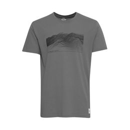 T-Shirt North Bend "T-Shirt NBCarsten M", Herren, Gr. 3XL, grau (lava smoke), Obermaterial: 60% Baumwolle CO. 40% Polyester PES., Shirts T-Shirt