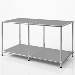 Floordirekt Regal Concept Epure Mk-016, Grau, Metall, 78x46x40 cm, stehend, Kleinm&ouml;bel
