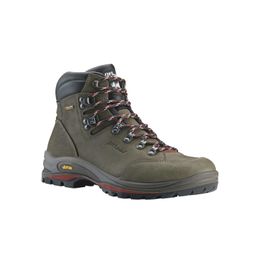 Wanderschuh Grisport "Schn&uuml;rstiefel", Damen, Gr. 42, gr&uuml;n (oliv, bordeaux), Obermaterial: 100% Textilmaterial TEXMAT., Schuhe Wanderschuh