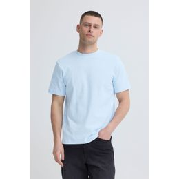 Blend Damen Rundhalsshirt "BHEswin"blau frost, Basic, Gr. M, unifarben, Jersey, 100% Baumwolle, Shirts, Schlichtes T-Shirt mit Rundhals-Ausschnitt