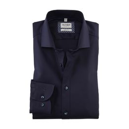 OLYMP Herren Businesshemd "Level Five body fit", blau, Gr. 43, Web, Obermaterial: 97% Baumwolle, 3% Elastolefin, Hemden