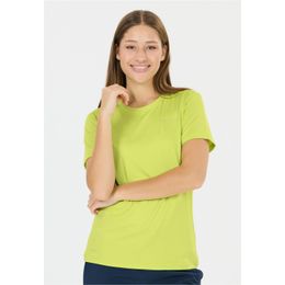 Endurance Damen T-Shirt "Yonan V2", gr&uuml;n, Gr. 36, unifarben, 92% Polyester, 8% Elasthan, Shirts, mit atmungsaktiver Quick-Dry-Funktion