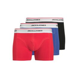Jack & Jones JACK & JONES Herren Trunk "JACKAYDEN SOLID TRUNKS 3 PACK SN", Gr. S, schwarz, Jersey, Obermaterial: 95% Baumwolle, 5% Elasthan, unifarben, Unterhosen
