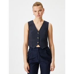 KOTON Suit Vest female Blue size 38