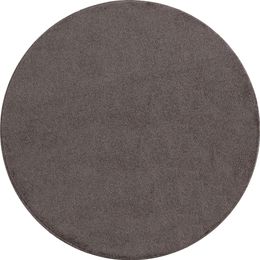 Teppich Ayyildiz Teppiche "ATA" Gr. 40, braun (mokka), H:10mm &Oslash;:200cm, Kunstfaser, Teppiche, Teppich, Kurzflor, uni, gro&szlig;e Farbauswahl, robust, auch in rechteckig, L&auml;ufer